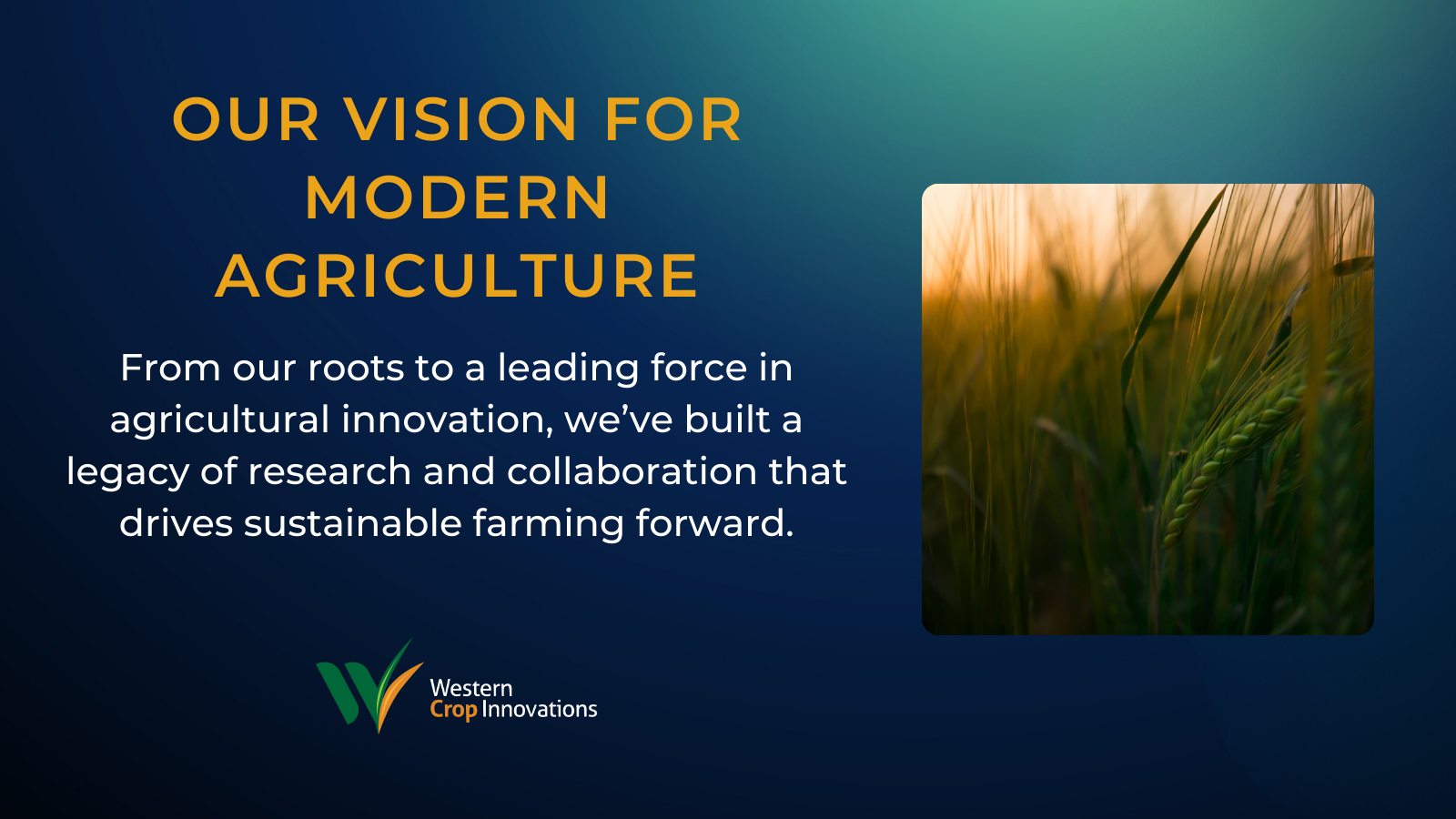 The Evolution of Western Crop Innovations in Agricultural Research